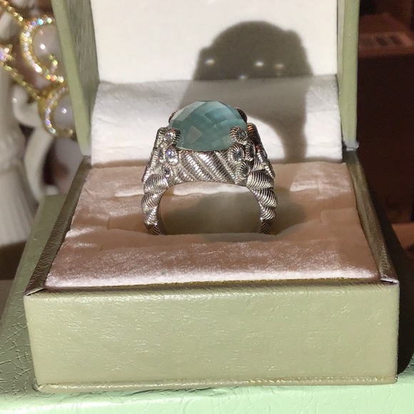 Judith Ripka | Jewelry | Judith Ripka Turquoise Doublet Diamonique Ring ...